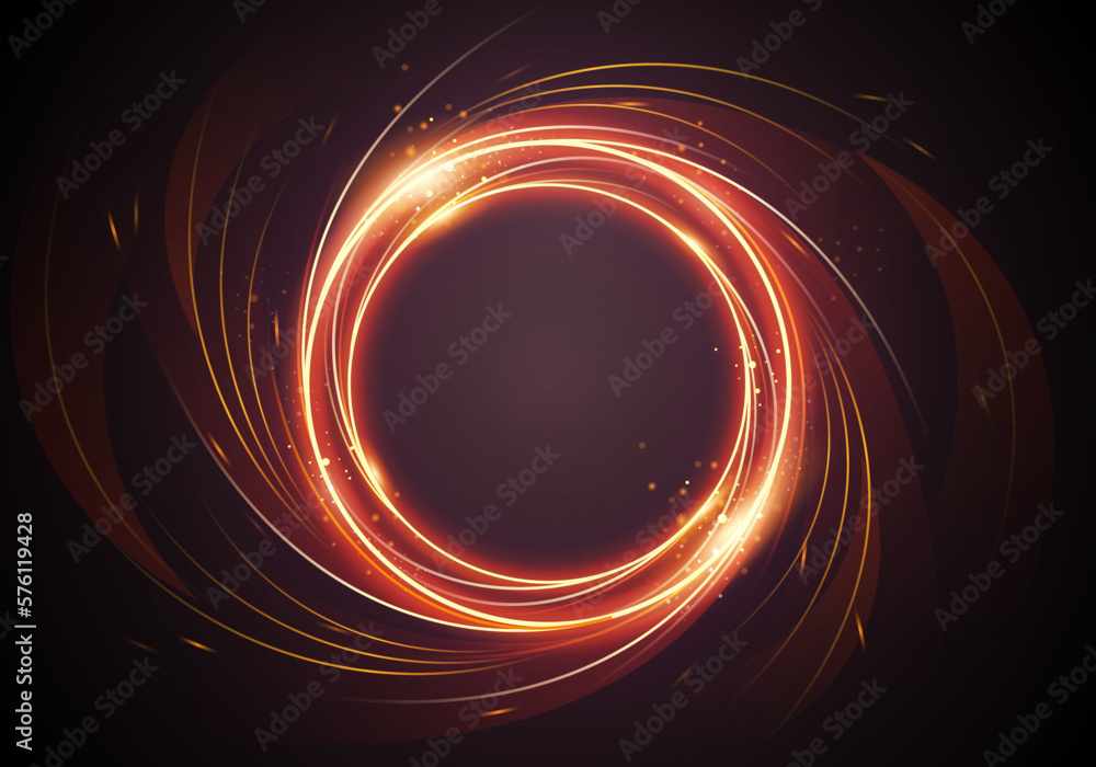 Abstract Red Fire Energy Vortex Stock Vector | Adobe Stock