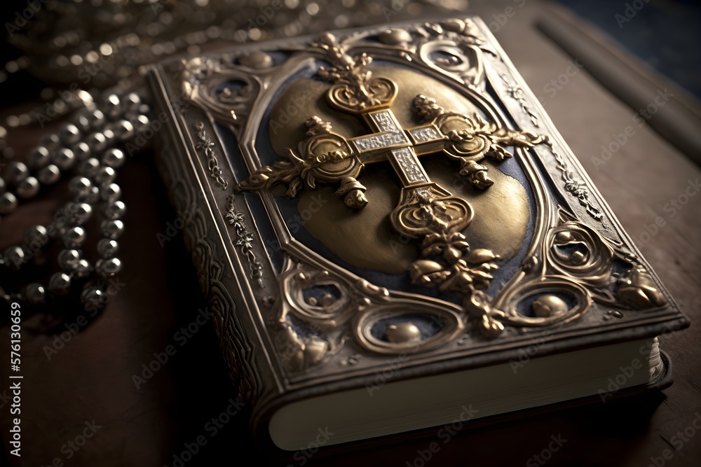 Wallpaper Illustration and background of Holy Bible, Sacred book. Front ...