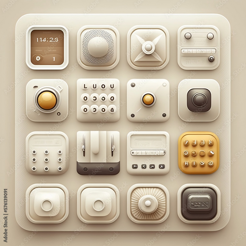 White and piano style app icons. This set of app icons is perfect for a ...