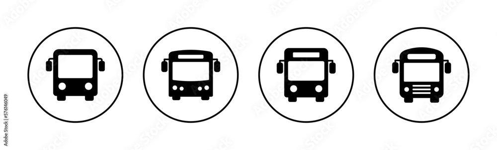 Bus icon vector for web and mobile app. bus sign and symbol. transport ...