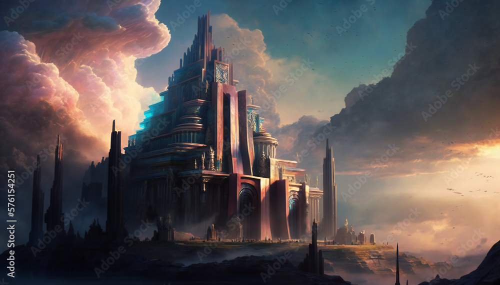 Asgard world of the gods - home of the Aesir - landscape - German ...
