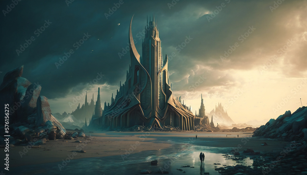 Asgard world of the gods - home of the Aesir - landscape - German ...