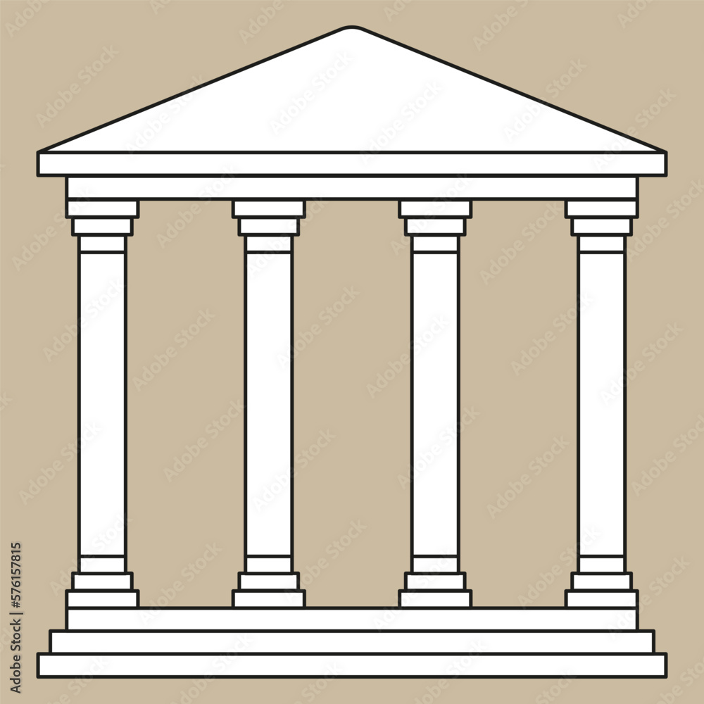 Roman columns roof. Classic roman columns roof, great design for any ...