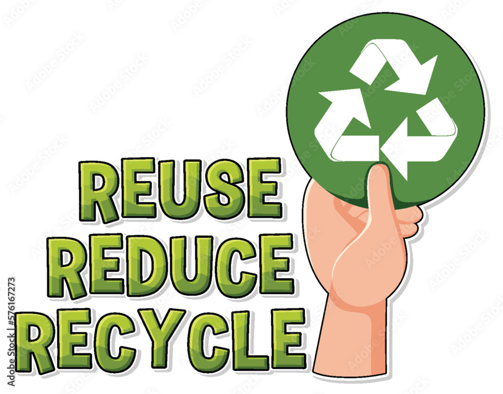 Reduce reuse recycle text logo banner Stock Vector | Adobe Stock Reduce reuse recycle text logo banner Stock Vector | Adobe Stock