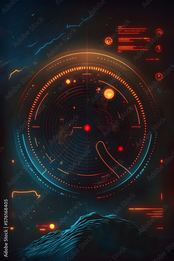 Digital interface HUD elements frame texture. User Interface, frame ...