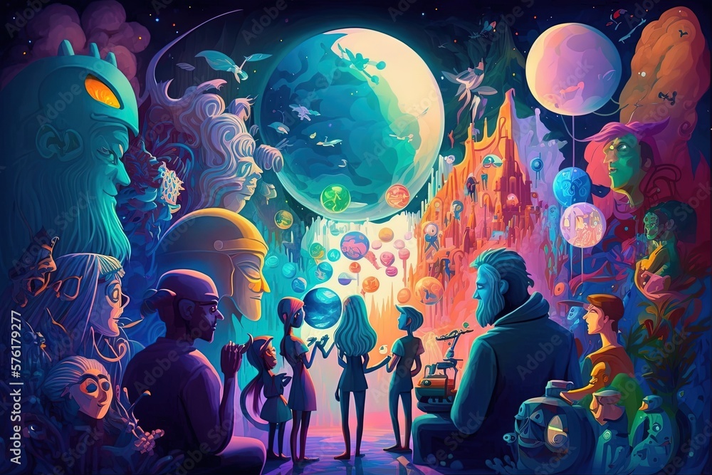 Generative AI a multiverse of speech, a fantasy world where everyone ...