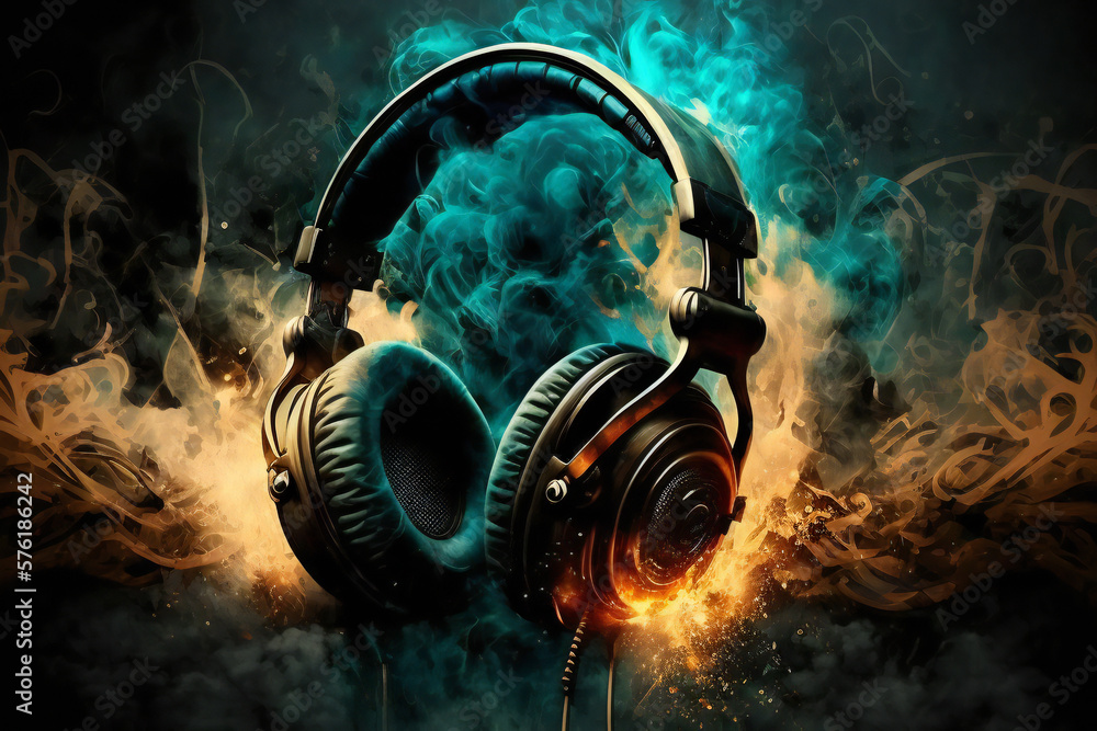 Dj Headphones Art