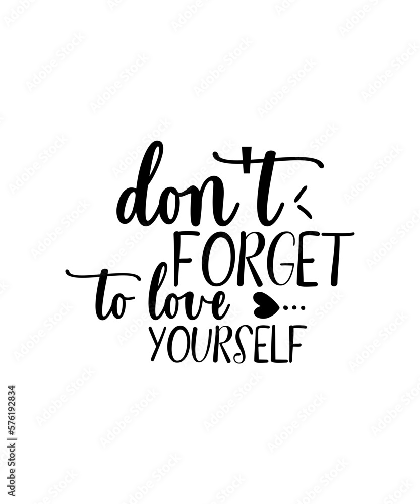 Self love SVG Bundle, Inspirational Svg Bundle, Motivational Svg, Love ...