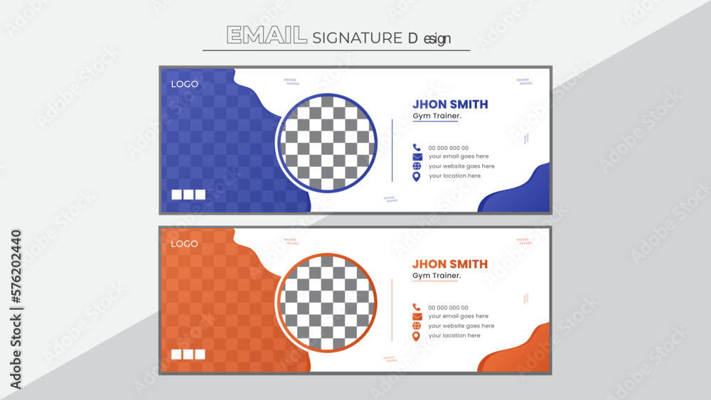 Email Signature Template, a modern and creative email signature design ...