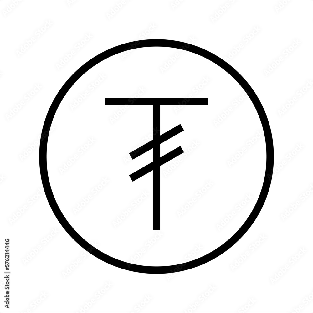 Tugrik symbol. Mongolia Currency, MNT Coin, Tögrög. Mongolia Money Icon ...