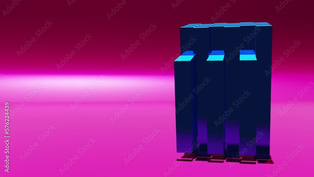 Animation wallpaper - rotating glossy cube with square elements ...