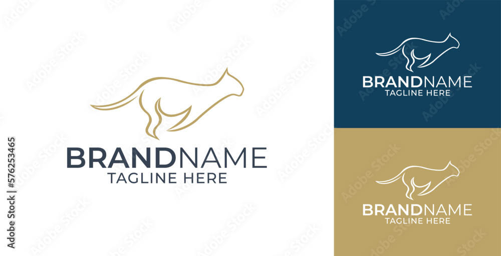 cheetah logo design, company logo, consulting logo Stock Vector | Adobe ...