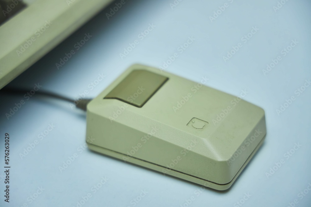 MOSCOW, Russia - May 7, 2022: Museum of Old Apple Computers. The first ...