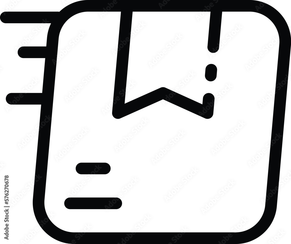 Vetor de Package Delivered Icon Vector: An icon vector that represents ...