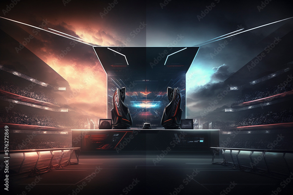 ealistic Esports Tournament with Professional Players Battling it Out ...