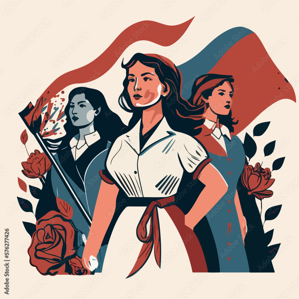 Women’s History Month, the legacy of female empowerment flat vector ...