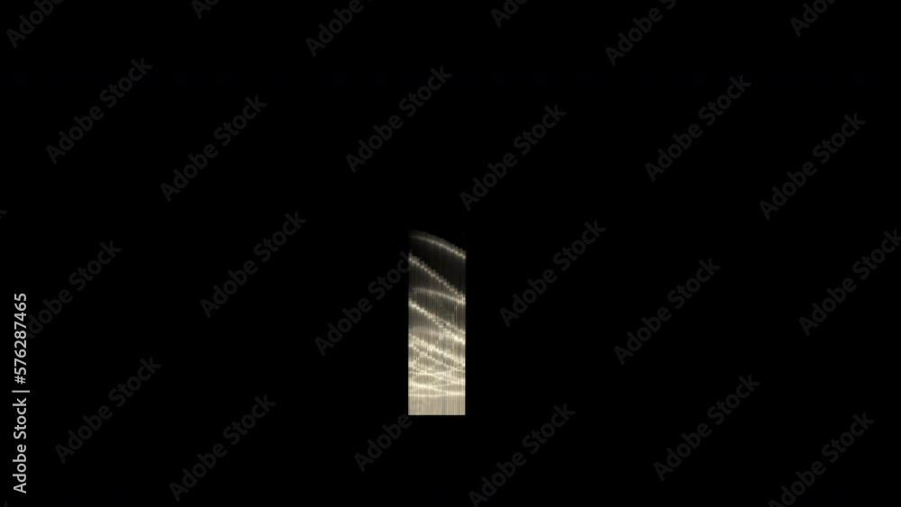 Video Stock luminous rectangle of dots and particles, abstract element ...