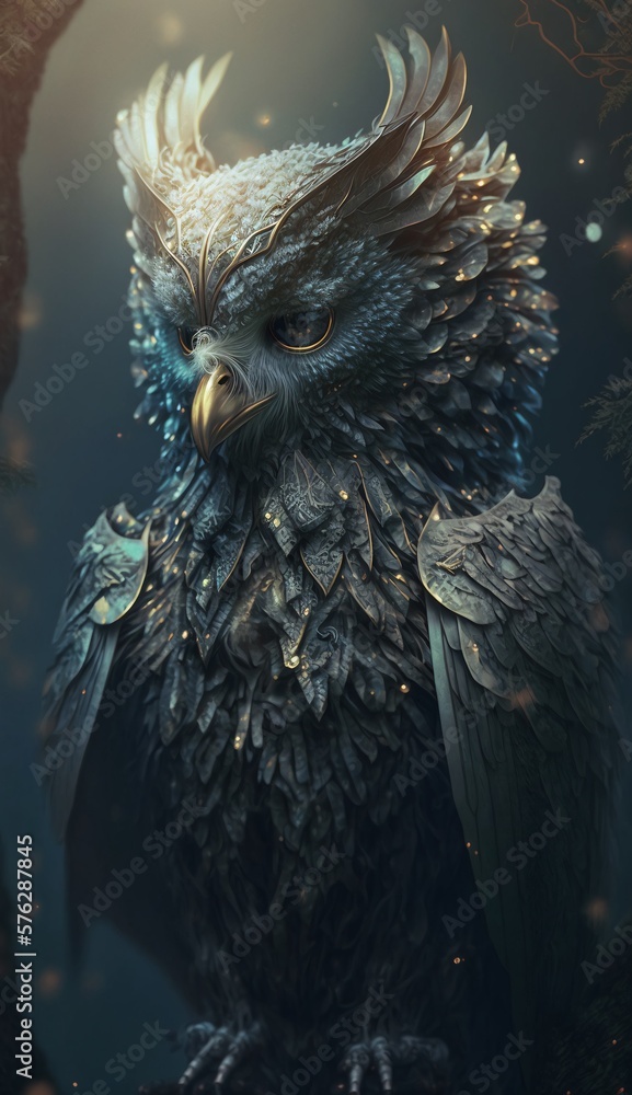 Angelic Forest Creature in a Magical Fantasy World. Generative AI ...