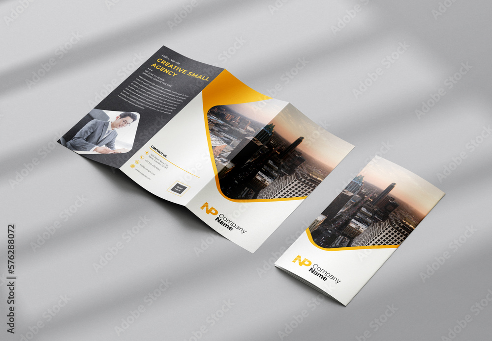 Trifold Brochure Design Layout Stock Template | Adobe Stock