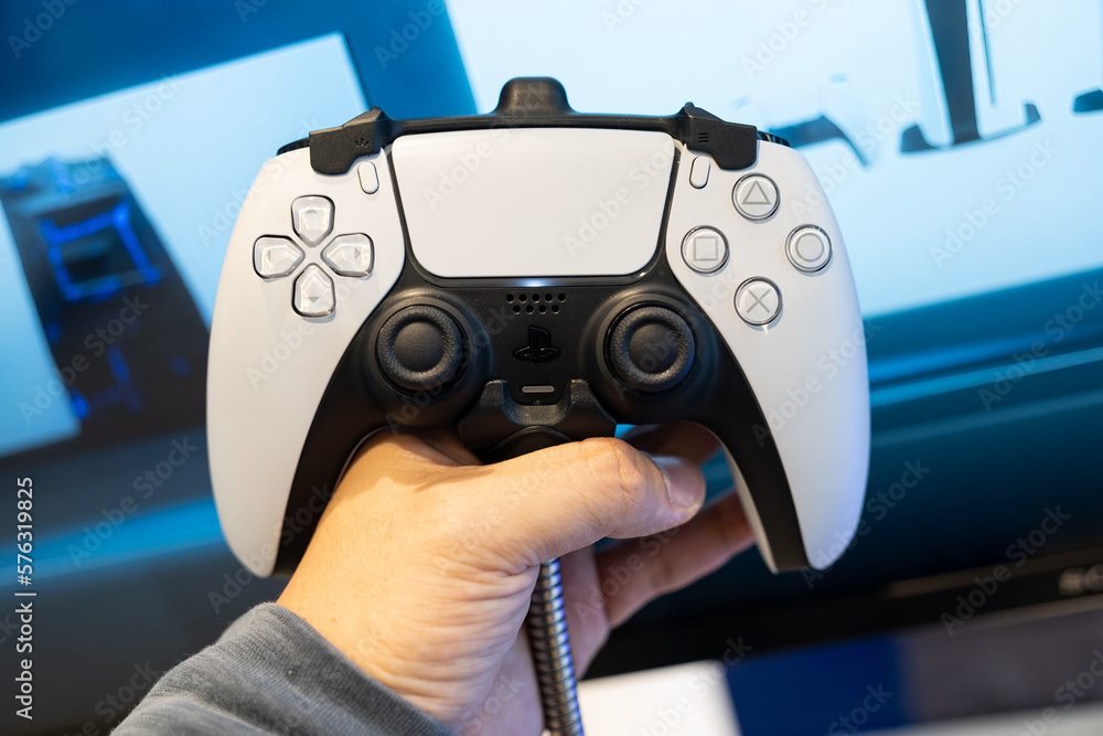 Next Gen game controller. Dualsense joystick which is the new wireless ...