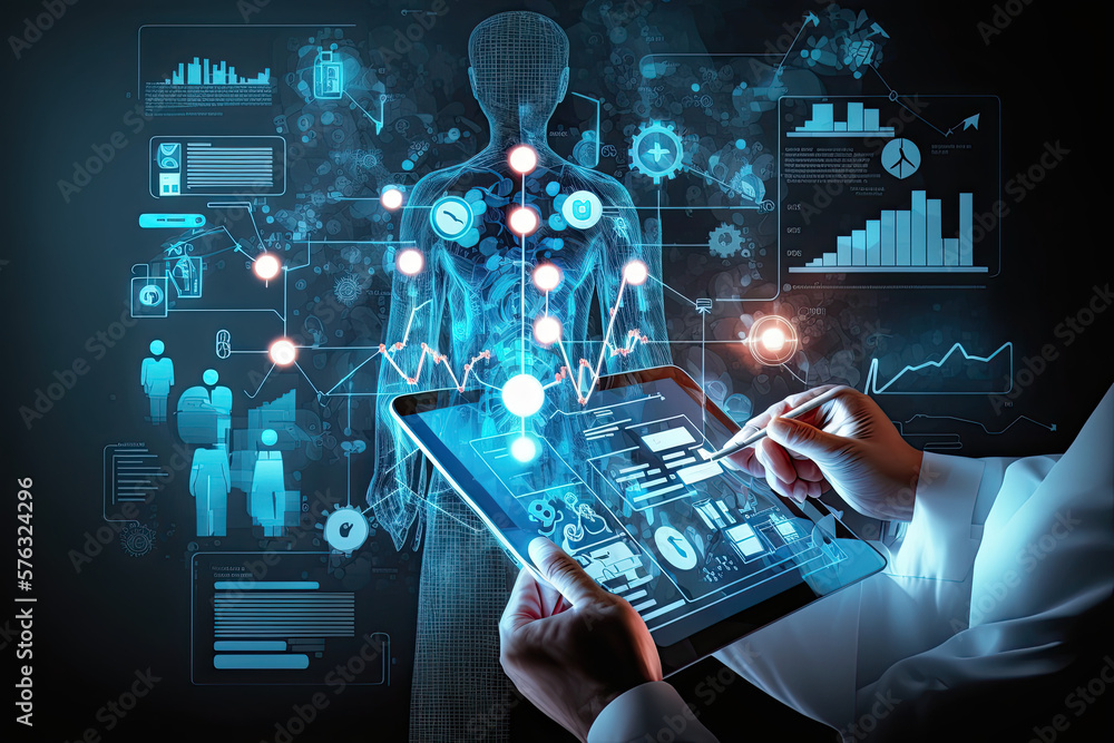 Medical imaging, x-ray, skeletal, technology scanning body, skeleton ...