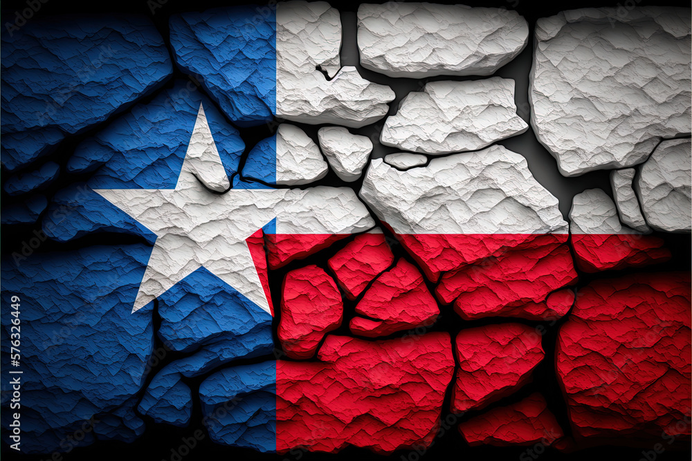 Texas Flag Color Design with Rock Background - Texas Star Series ...