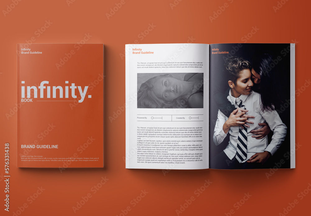 Infinity Book Magazine Stock Template | Adobe Stock