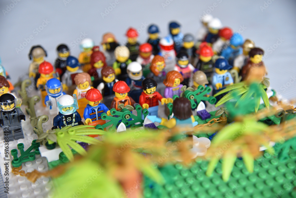 Lego society, diversity - different figurines, different professions ...