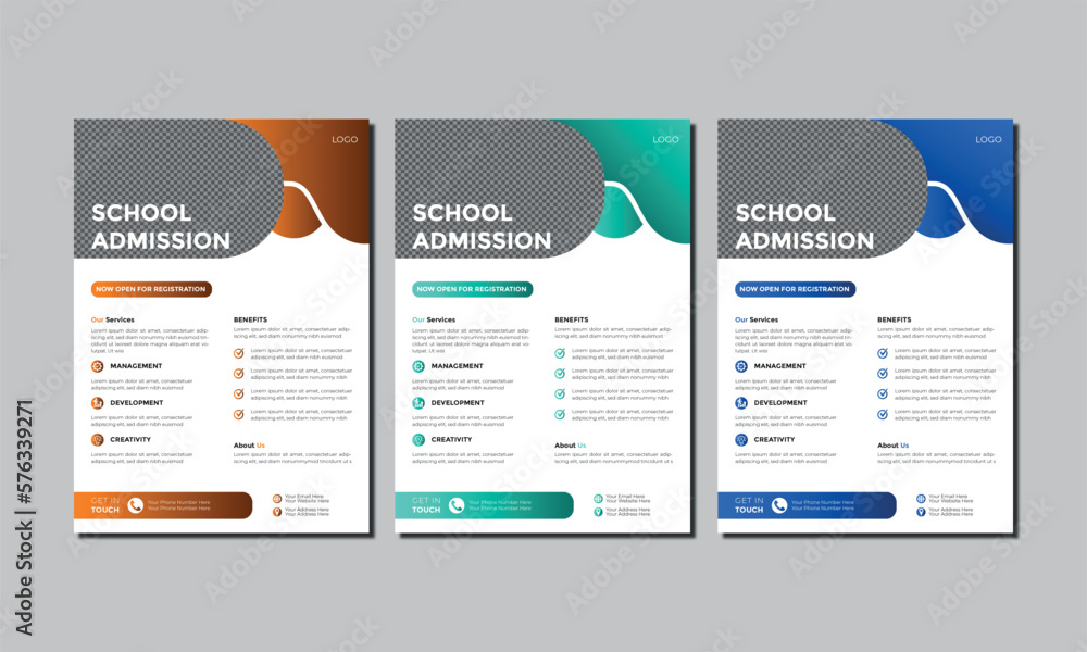school admission poster design admission flyer design template for ...