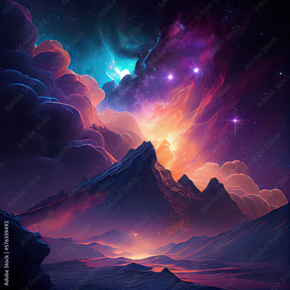 Journey Through the Cosmic Landscape: A Colorful Exploration of the ...