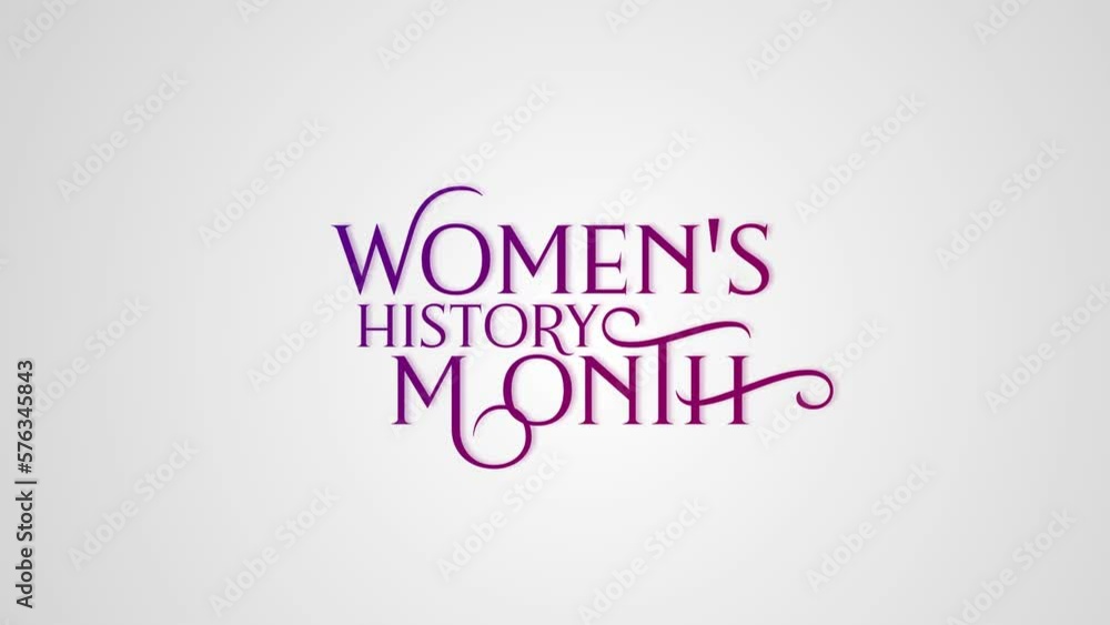 Women's History Month Typography animation,women's history month ...