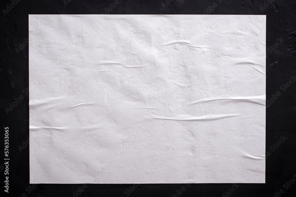 Paper texture. Paper with folds close-up. Stock Photo | Adobe Stock