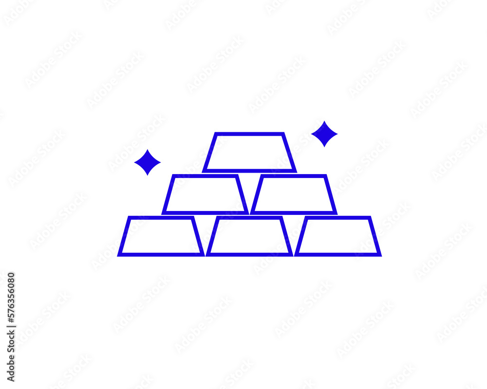 Isolated Concept of gold vector illustration in a flat style for ...