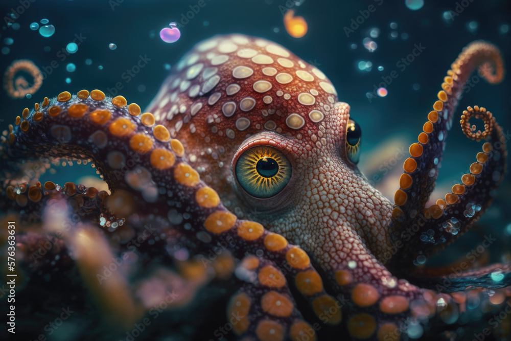 Discover the Mysterious and Colorful World of Octopus Under the Sea AI ...