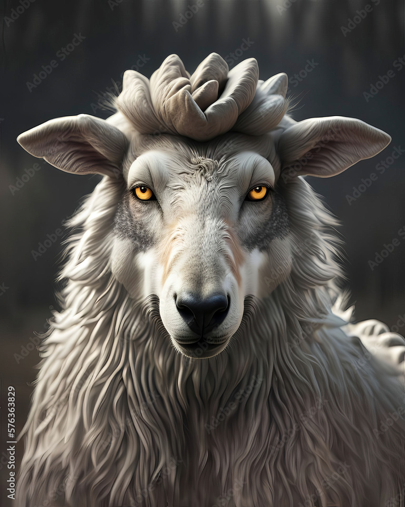 Metaphor, Wolf in sheep’s clothing, created with Generative AI ...