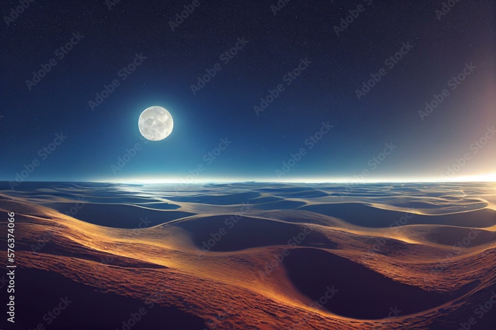 Moon landscape, 3d 360 environment map, equirectangular projection ...