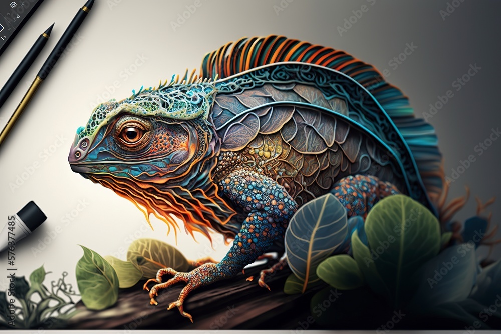 This stunning AI-generated image captures the advanced capabilities of ...