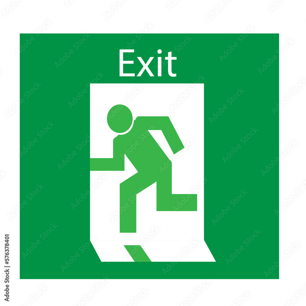 Photo & Art Print emergency exit sign, Adrian