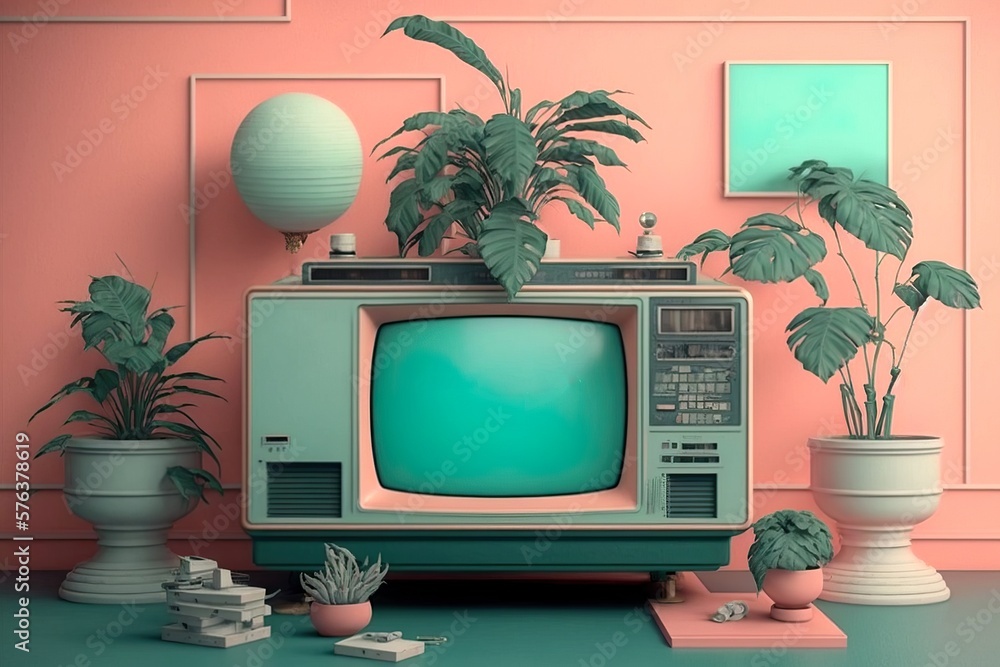 Vaporwave 80s wallpaper. Unusual Combination of Cyberpunk Aesthetics ...