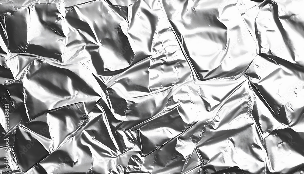 Crumpled Tinfoil Background - Generative Ai Stock-Illustration | Adobe ...