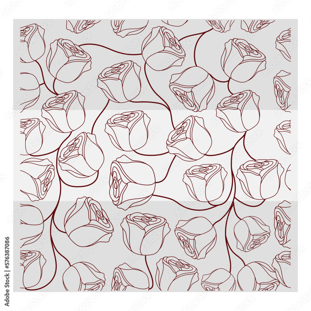Rose Pattern Seamless Pattern, Rose Pattern, Rose Svg, Seamless Pattern ...