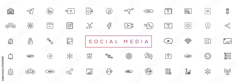 Facebook, twitter, instagram, youtube, snapchat, pinterest, whatsap ...