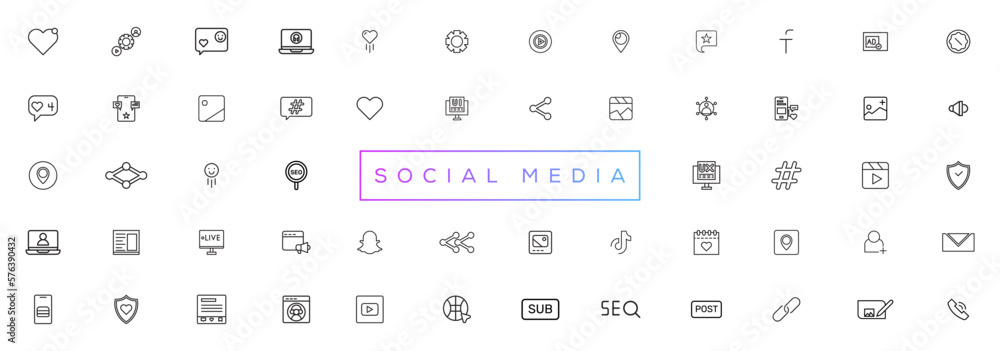 Facebook, twitter, instagram, youtube, snapchat, pinterest, whatsap ...