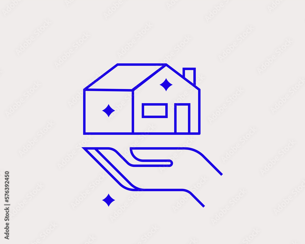 Concept of rent house vector illustration in a flat style for website ...