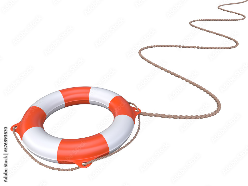 Poster lifebuoy in the air 3d illustration – Wall Art | UkPosters
