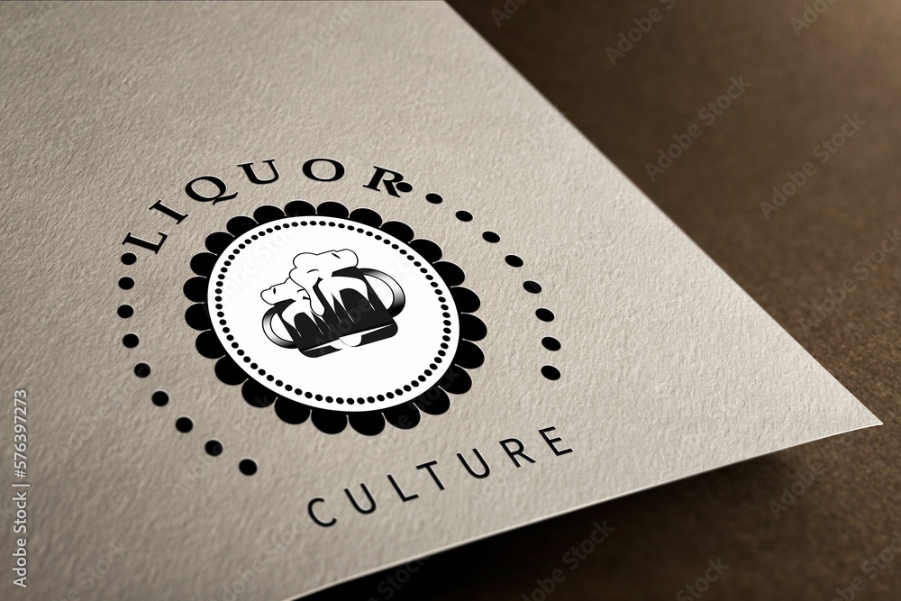 logo that use for bar & restaurant. beautiful and unique logo. Stock ...