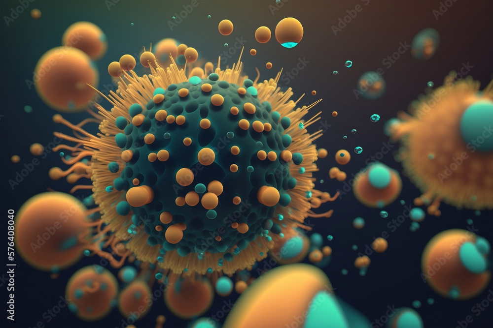 Photo Cellular Warfare: Microscopic View of Tumor Cells and Cancer Cell ...