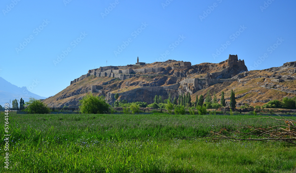Van Castle, located in the city of Van, Turkey, was built during the ...