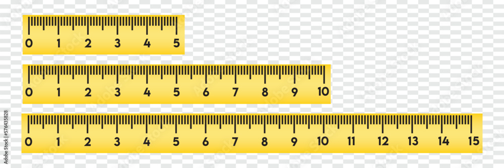 Markup for rulers Vector, Measuring scale, Set of scale. Measuring tool ...