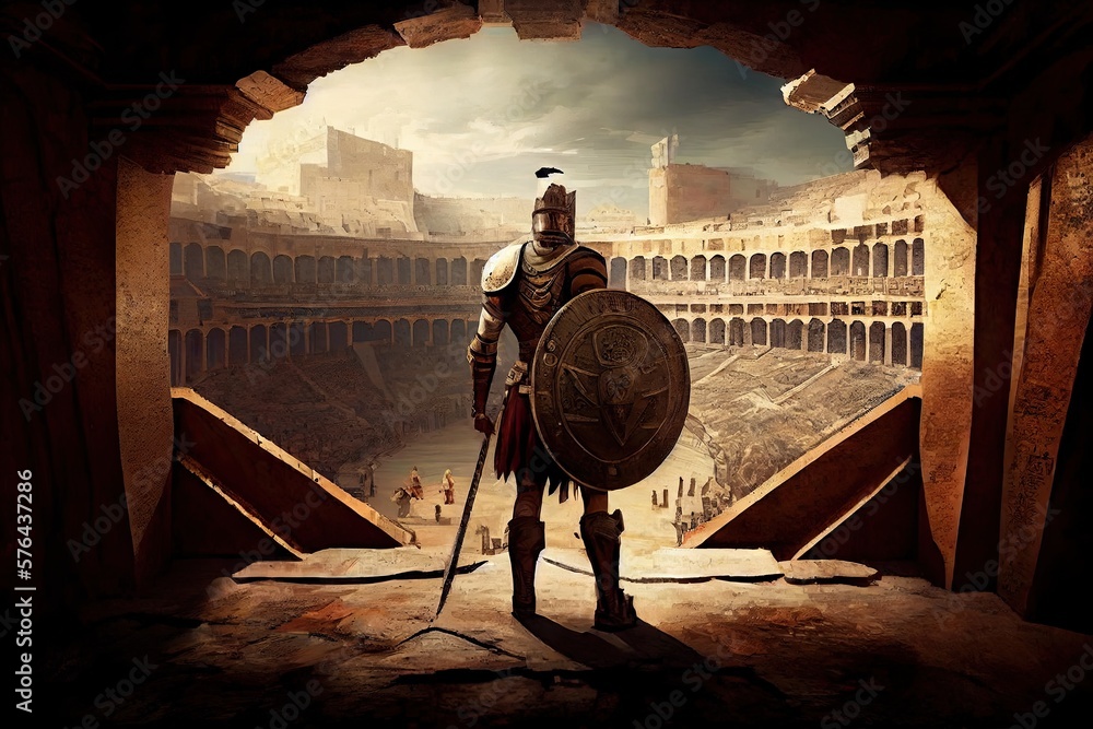 The Majestic Antique Gladiator: Standing Strong in the Ancient Roman ...
